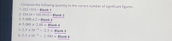 - Compute the following quantity to the correct | Chegg.com