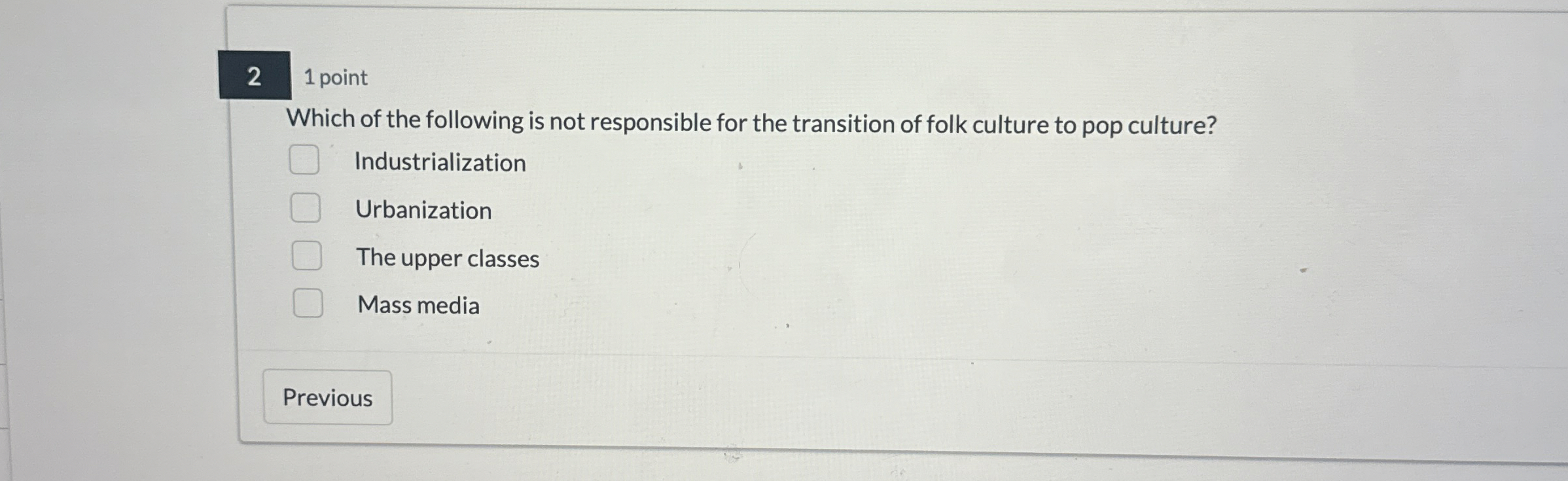 Solved 2 1 ﻿pointWhich of the following is not responsible | Chegg.com