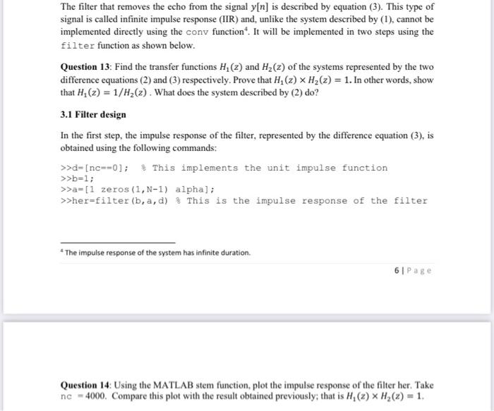 Solved D. Theoretical Introduction: Echo Generation and | Chegg.com