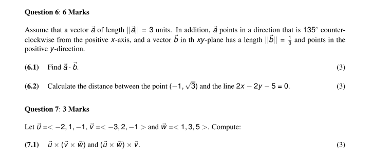 Solved Assume that a vector a of length ∥a∥=3 units. In | Chegg.com