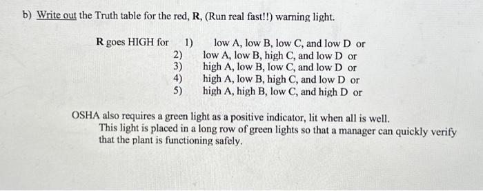 Solved a) Write out the Truth table (page 2) for the yellow, | Chegg.com