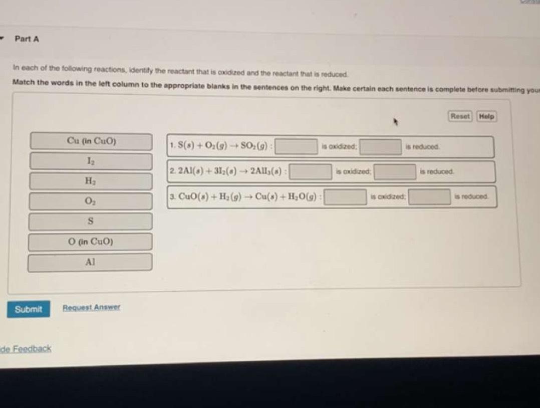 Solved Part AIn each of the following reactions, identify | Chegg.com