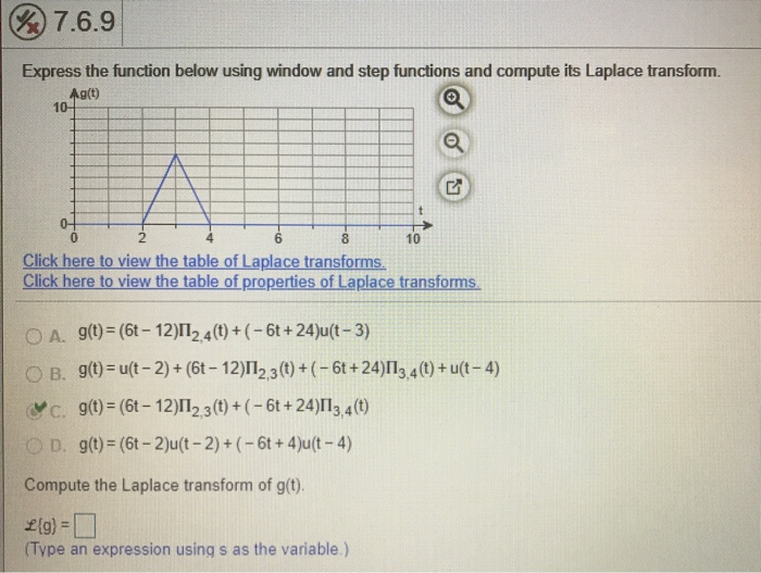 Solved 7.6.9 Express the function below using window and | Chegg.com