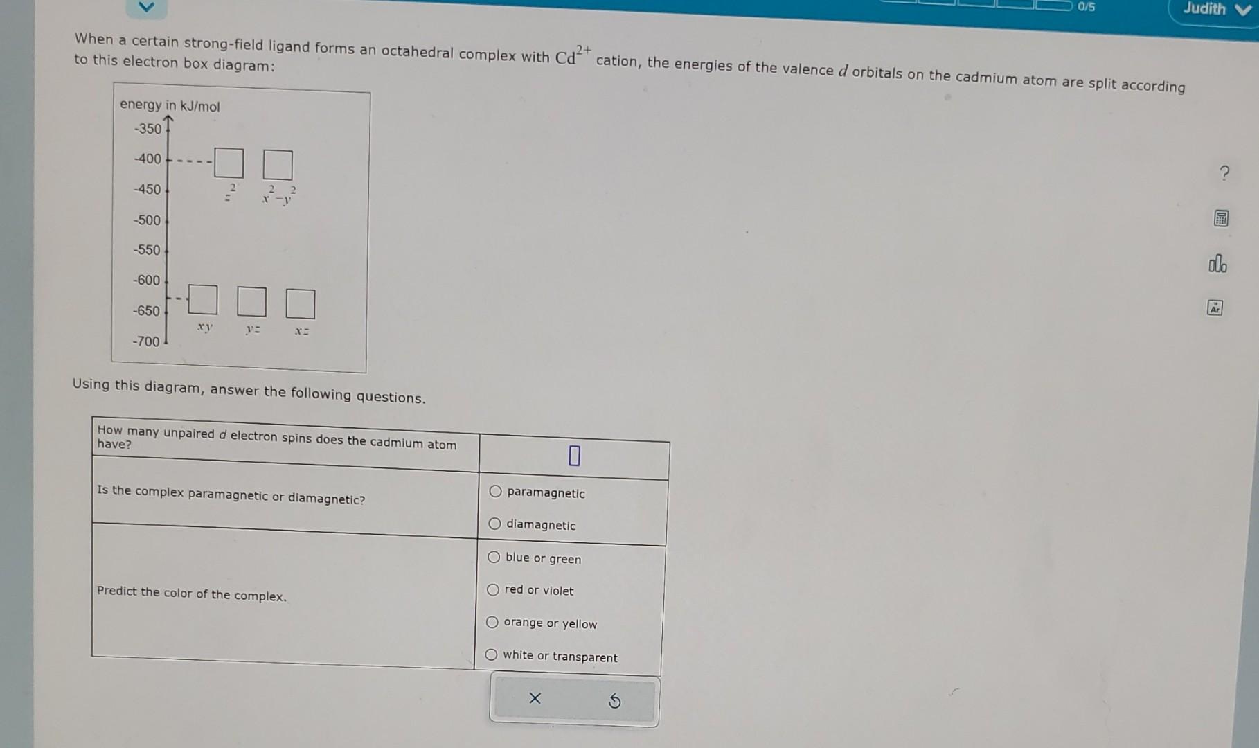 Solved When a certain strong-field ligand forms an | Chegg.com