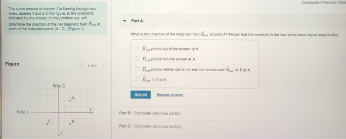 Solved Constants Periodic Table The same amount of current | Chegg.com