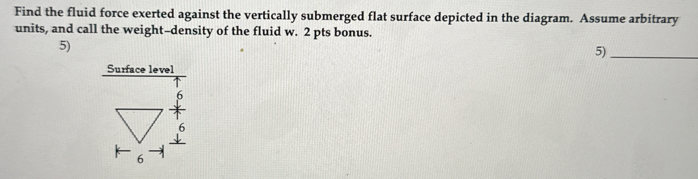 Solved Find the fluid force exerted against the vertically | Chegg.com