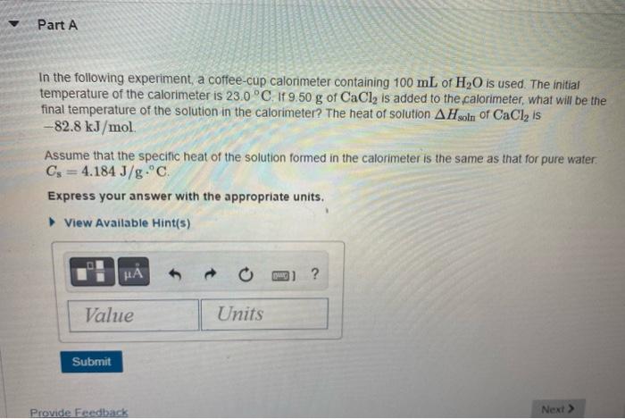 Solved Calculate the standard enthalpy change for the | Chegg.com