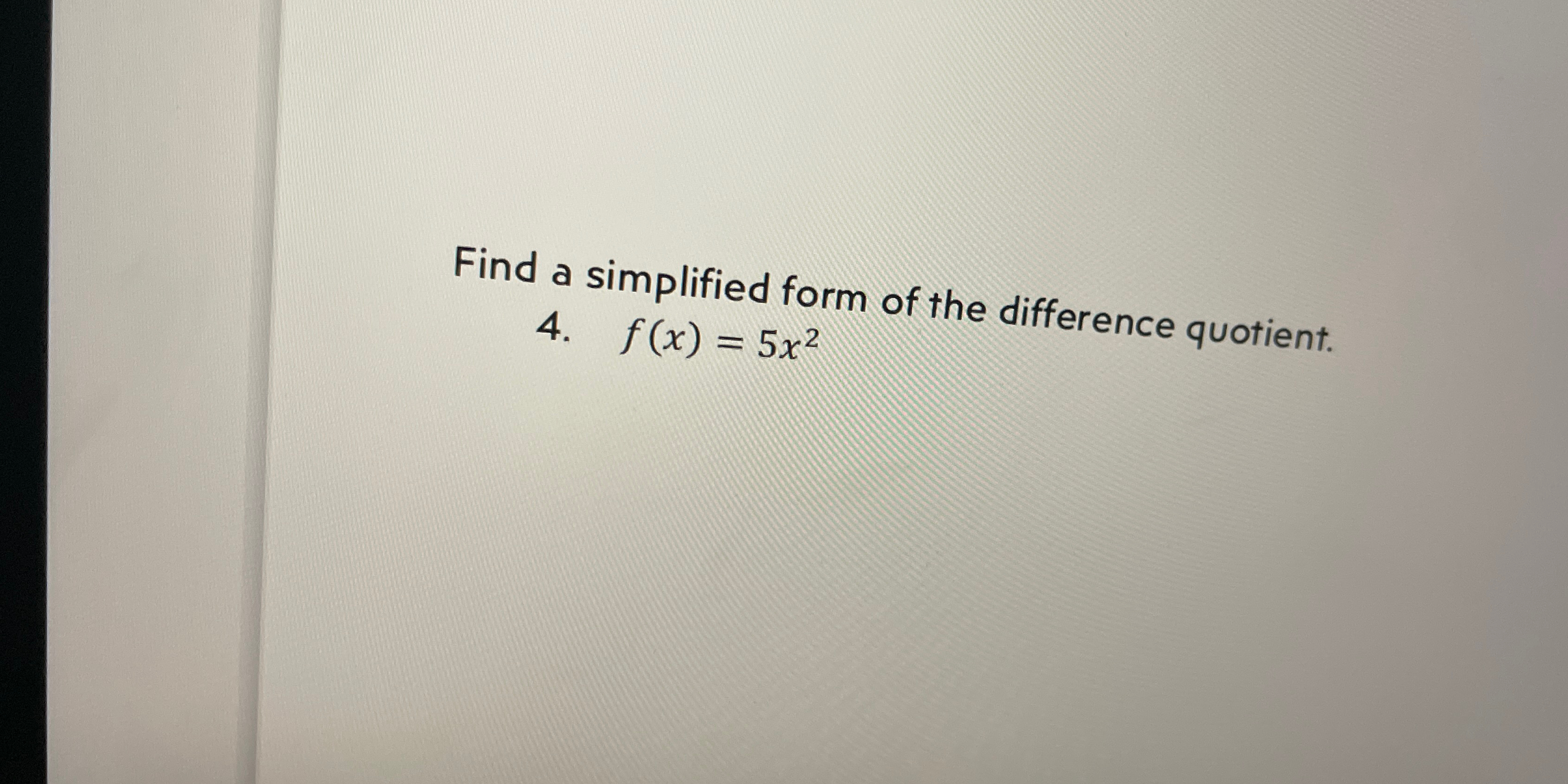 Solved Find a simplified form of the difference | Chegg.com