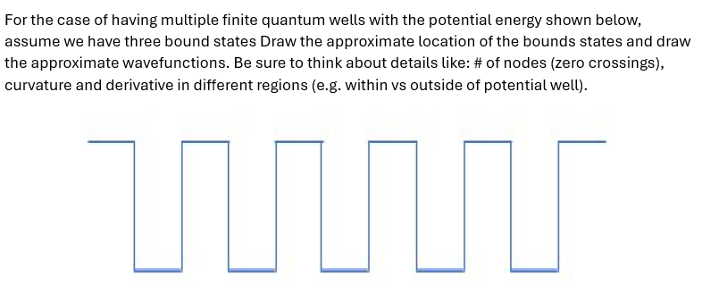 Solved by an EXPERT For the case of having multiple finite quantum wells | Chegg.com