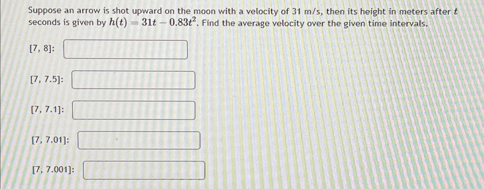 Solved Suppose an arrow is shot upward on the moon with a | Chegg.com