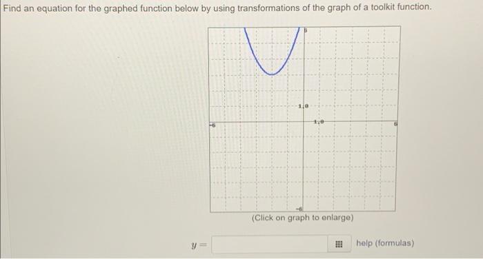 Solved Find an equation for the graphed function below by | Chegg.com