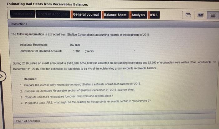 Solved Estimating Bad Debts from Receivables Balances Chart | Chegg.com