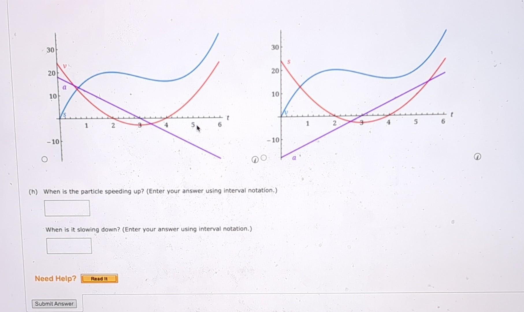 Solved A graphing calculator is recommended. A particle | Chegg.com