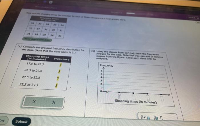 Solved Send data to calculator (a) Complete the grouped | Chegg.com