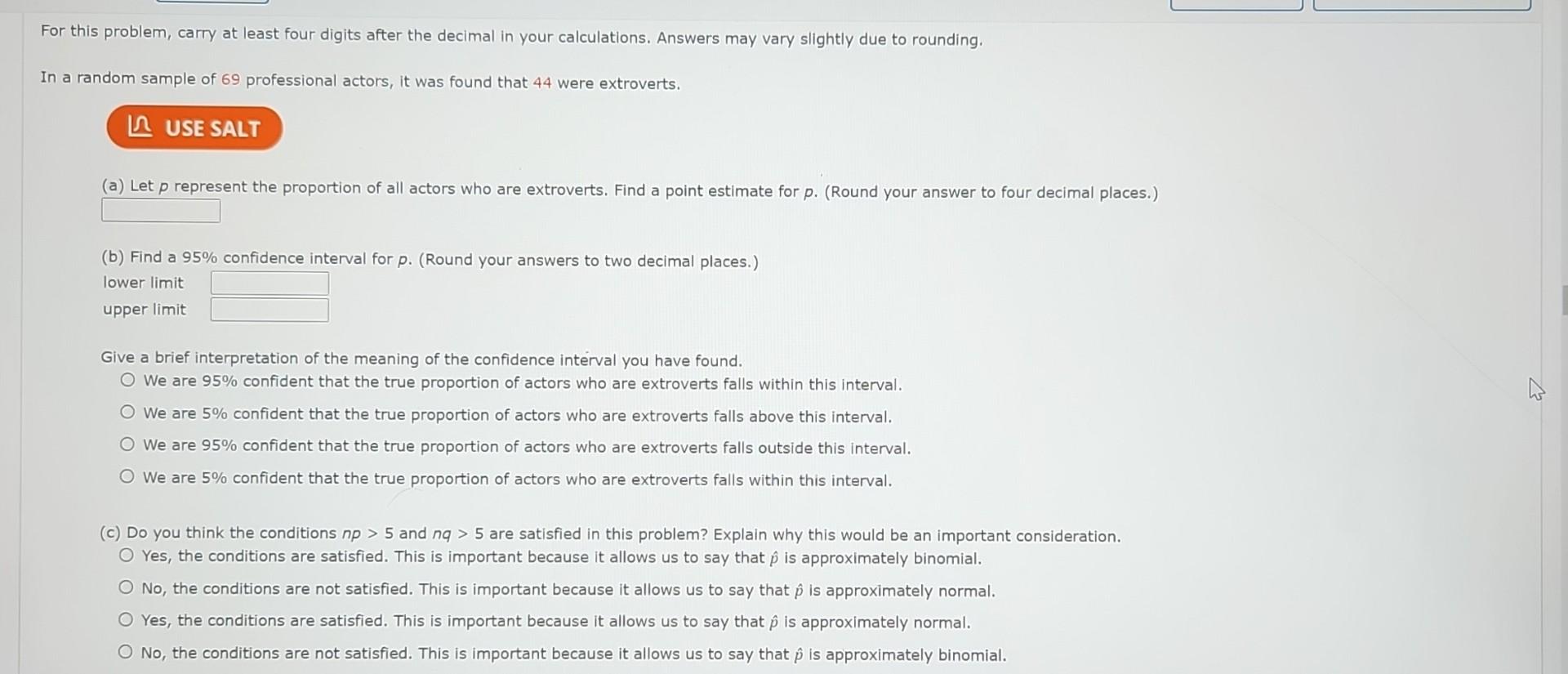 Solved σ=1.89mg/dl lower limit upper limit margin of error | Chegg.com