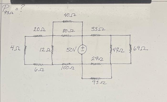 Solved find P93 ohms | Chegg.com