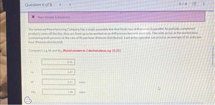 Solved The Universal Manufacturing Company has a single | Chegg.com