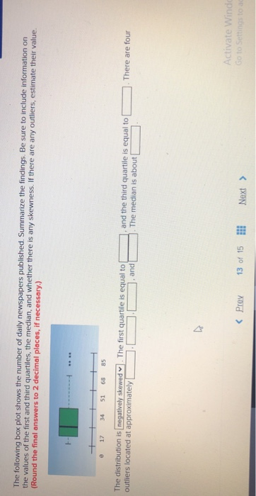 Solved The following box plot shows the number of daily | Chegg.com