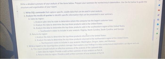 Solved Write a detalled summary of your analysls of the | Chegg.com