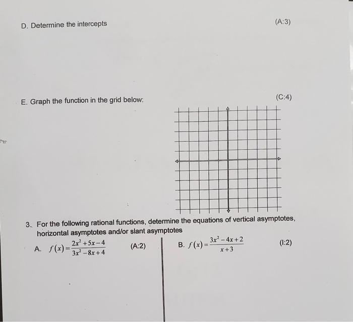 Solved 2 For The Function Given Below F X X3−7x−6x2−1 A