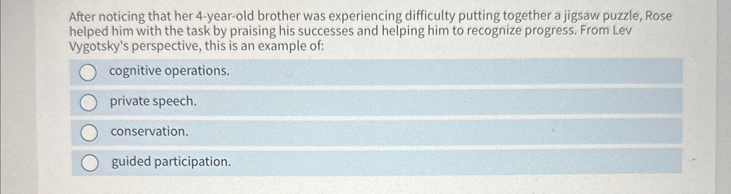 Solved After noticing that her 4-year-old brother was | Chegg.com