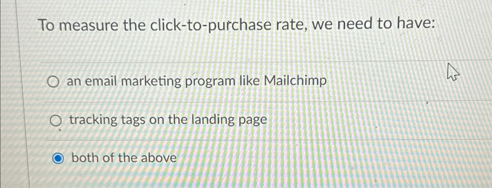 Solved To measure the click-to-purchase rate, we need to | Chegg.com