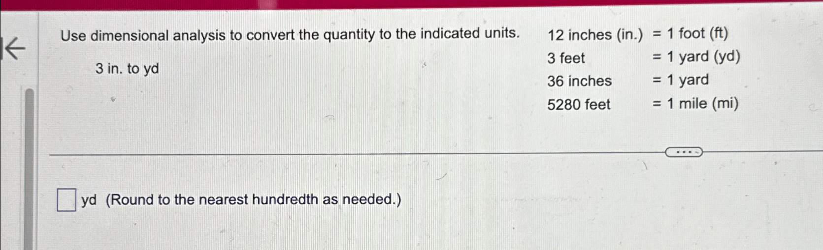 Use dimensional analysis to convert the quantity to | Chegg.com