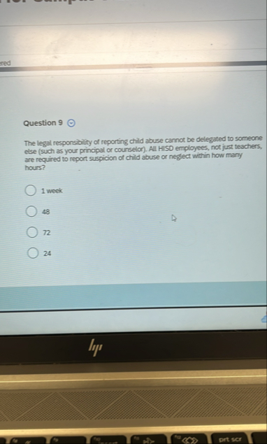 Solved Question 9 \geoquad The legal responsibility of | Chegg.com
