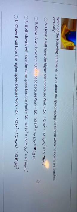 Solved Two clowns are launched from the same spring-loaded | Chegg.com