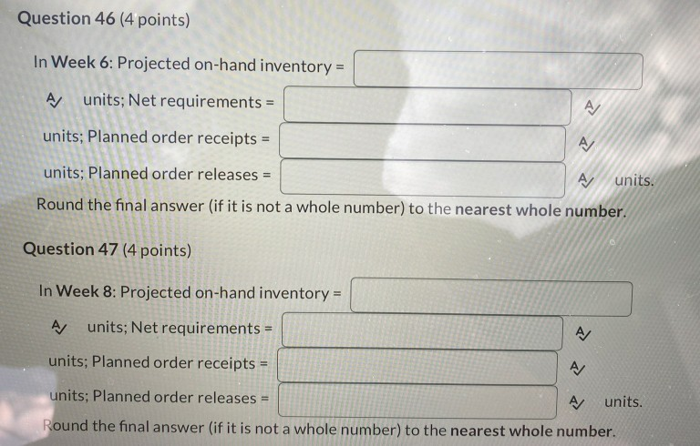 Solved [Chapter 14] Net Material Requirements Plan A | Chegg.com