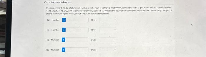 Solved In an experiment, \\( 78.0 \\mathrm{~g} \\) of | Chegg.com