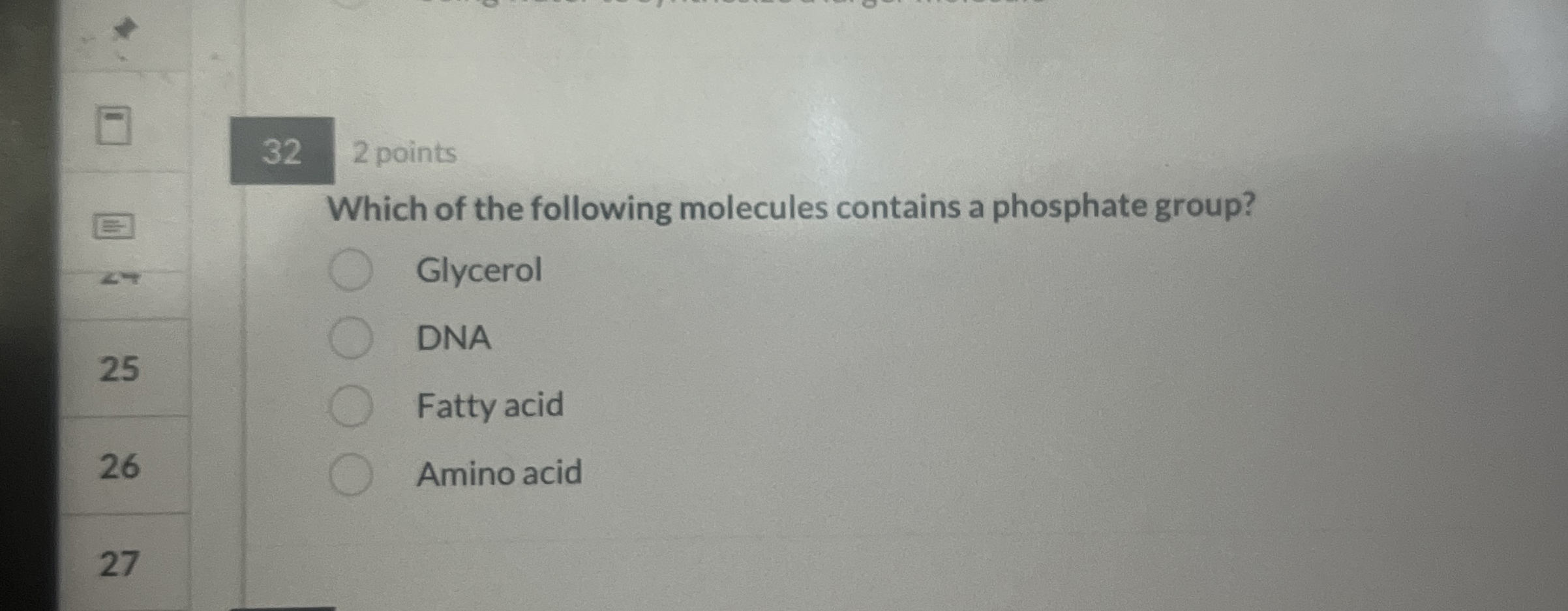 Solved Which of the following molecules contains a phosphate | Chegg.com