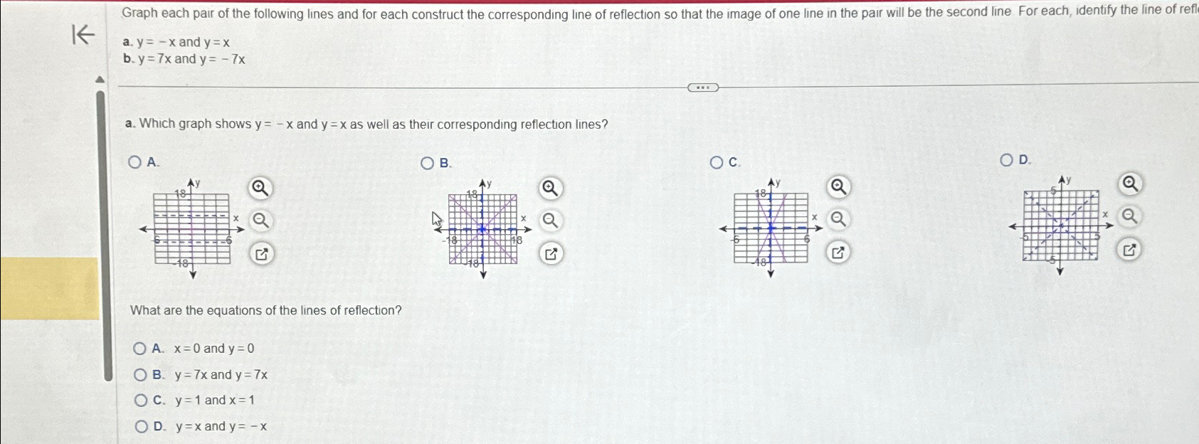 Solved Graph each pair of the following lines and for each | Chegg.com