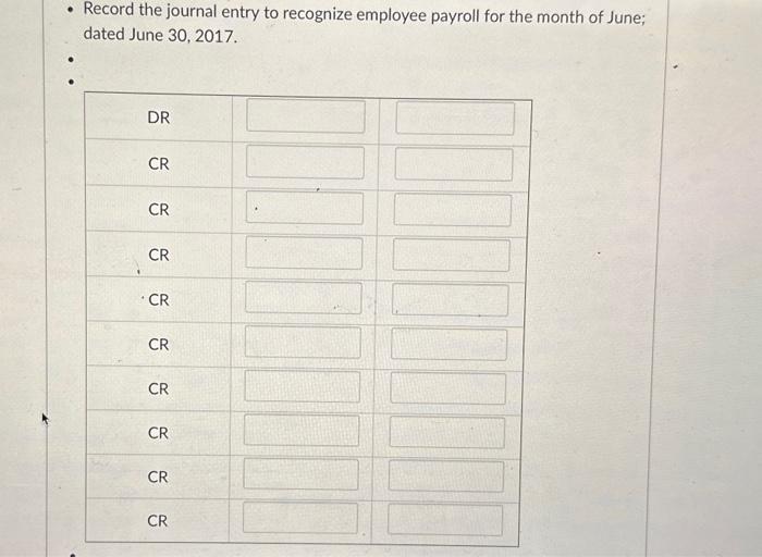 Solved Journal entries to record both employee and employer | Chegg.com