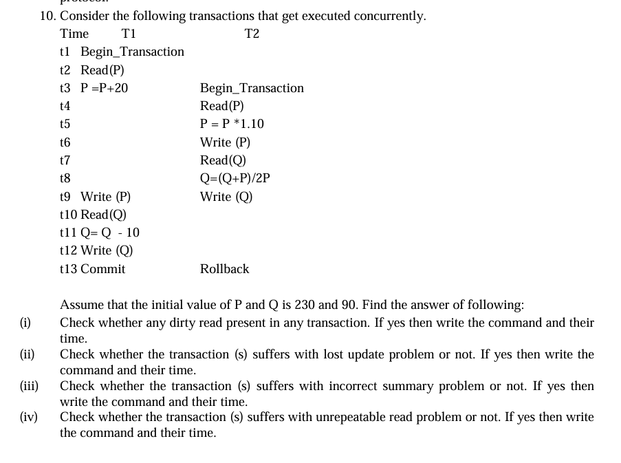 Solved by an EXPERT . ﻿Consider the following transactions that get | Chegg.com
