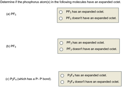 Solved Determine if the phosphorus atom(s) in the following | Chegg.com