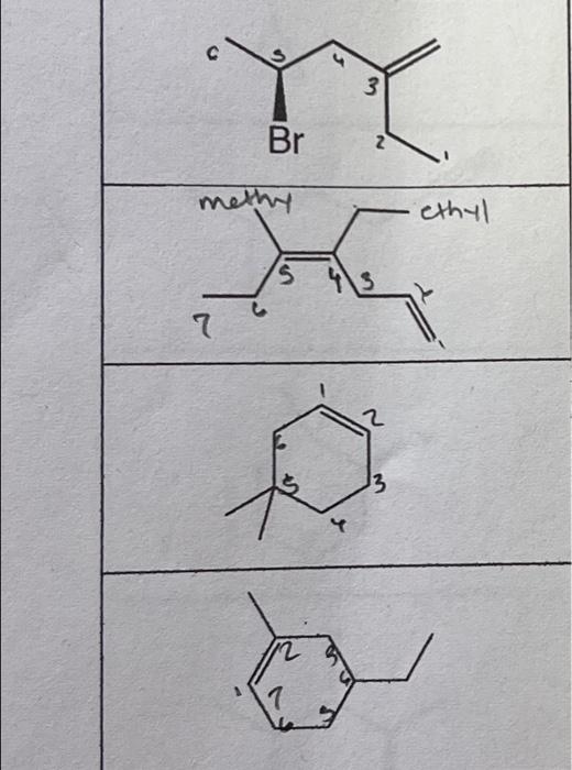 Solved name the following compounds | Chegg.com