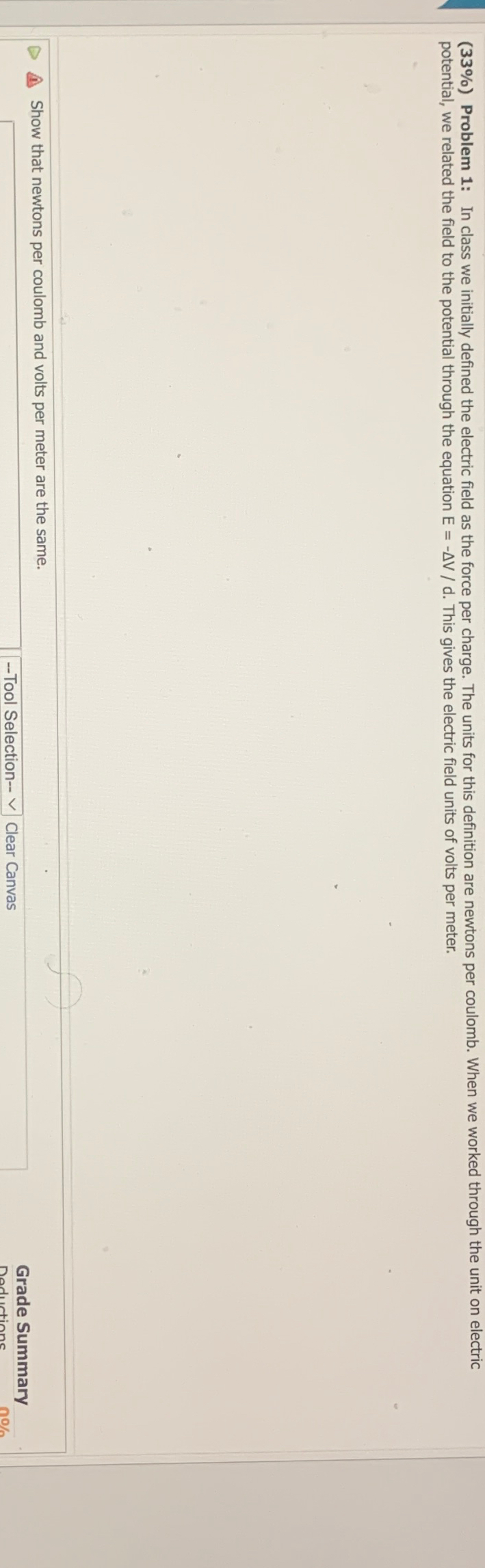 Solved potential, we related the field to the potential | Chegg.com