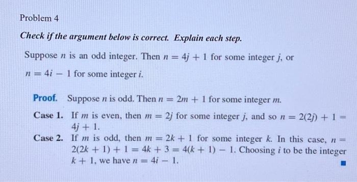 Solved Check if the argument below is correct. Explain each | Chegg.com