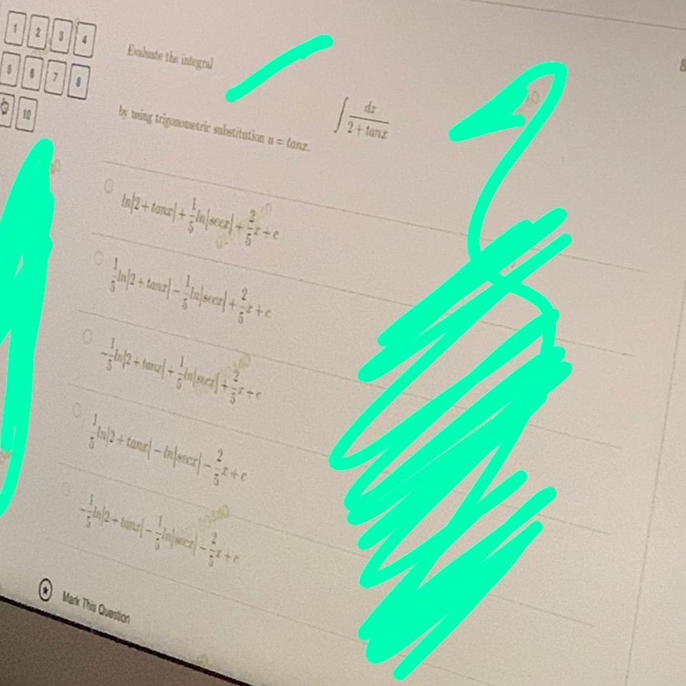 Solved Exaluate the integral 000 & by using trigonometric | Chegg.com