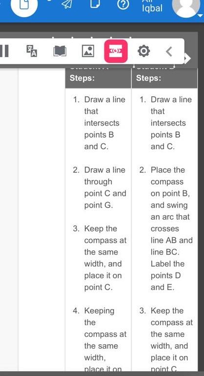 Solved \begin{tabular}{l|l} 4. Keeping the compass at | Chegg.com