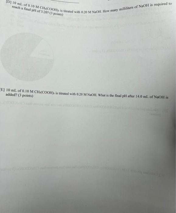 Solved 1. Malonic acid (CH (CH2(COOH)2) [A] Calculate pH of | Chegg.com