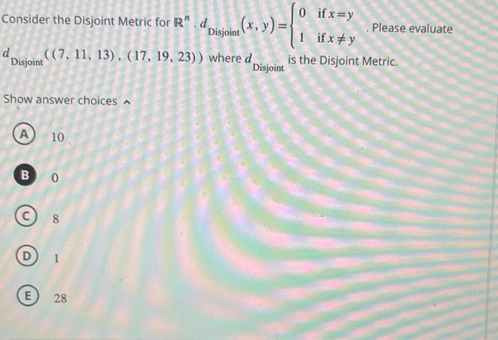 Solved Consider the p - adic Metric. Let x,y be rational | Chegg.com