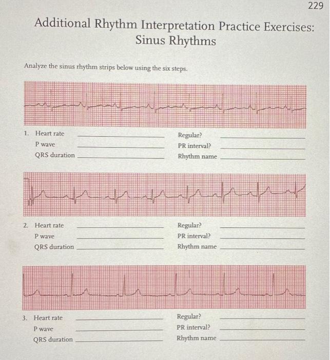 Additional Rhythm Interpretation Practice Exercises: | Chegg.com