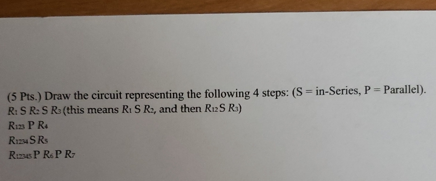 Solved (5 ﻿Pts.) ﻿Draw the circuit representing the | Chegg.com