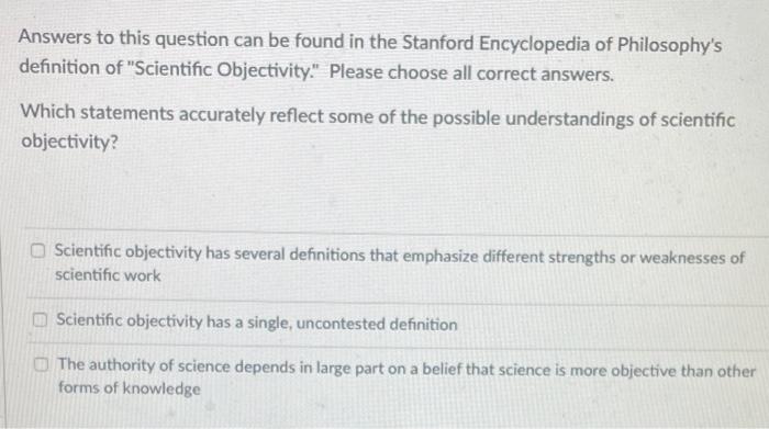 Solved In her TED Talk, "Why we should trust scientists," | Chegg.com