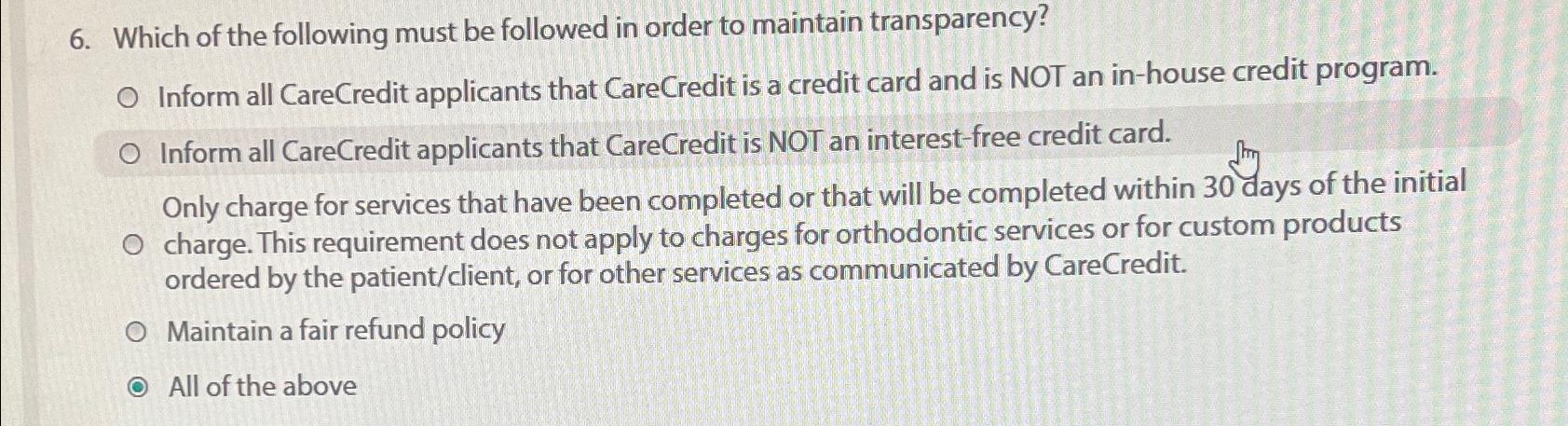 Solved Which of the following must be followed in order to | Chegg.com