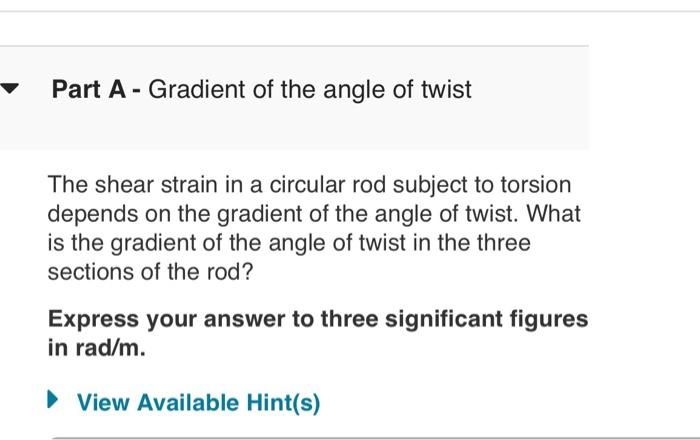 Solved Leming GoalDetermine the angle of twist, ϕC, | Chegg.com