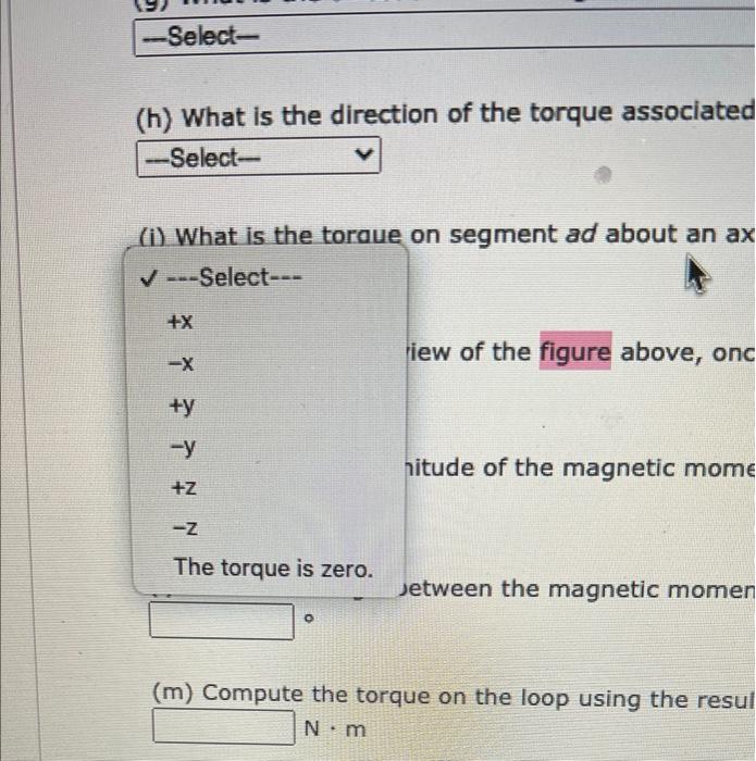 Solved evaluate the torque on the current loop. (4) (a) What | Chegg.com