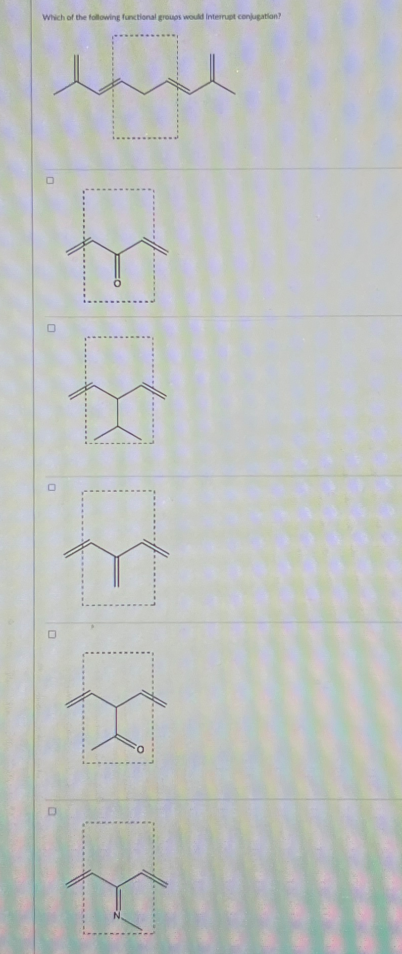 Solved Which of the following functional groups would | Chegg.com